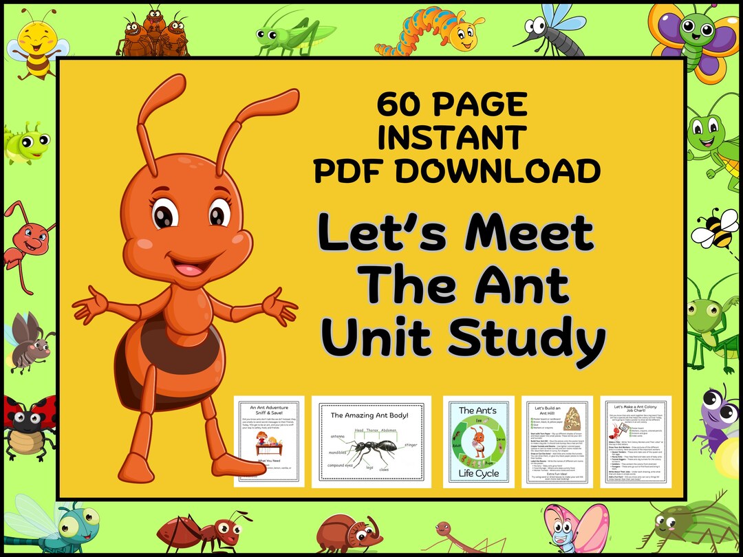 Ant Unit Study, Elementary Science, STEM Activities (PDF Download ...