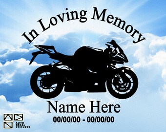 Motorcycle Memorial - Etsy
