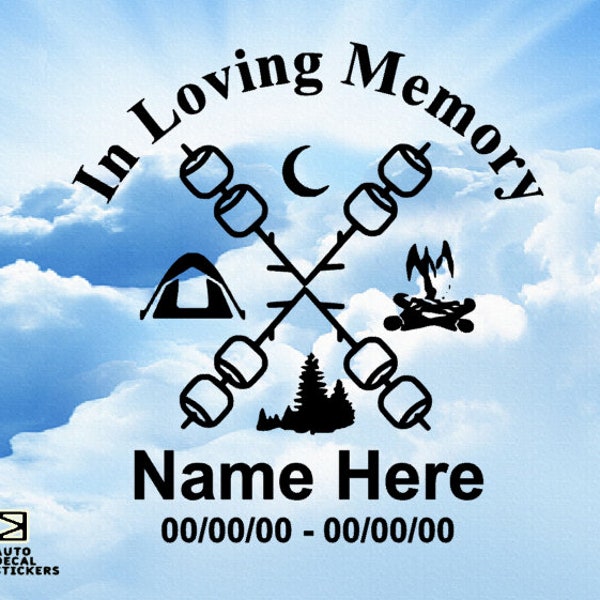 In Loving Memory Car Decal - Etsy