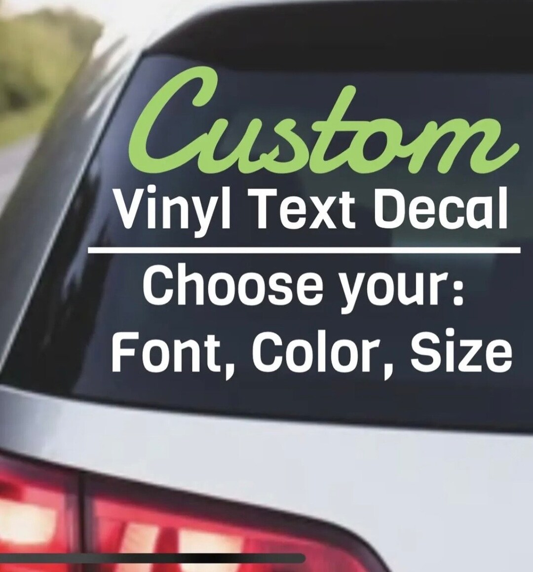 Best Selling Custom Text Vinyl Decal Car Window Sticker Banner Cool ...
