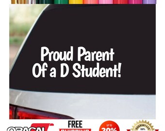 Proud Parents of a D Student - Etsy