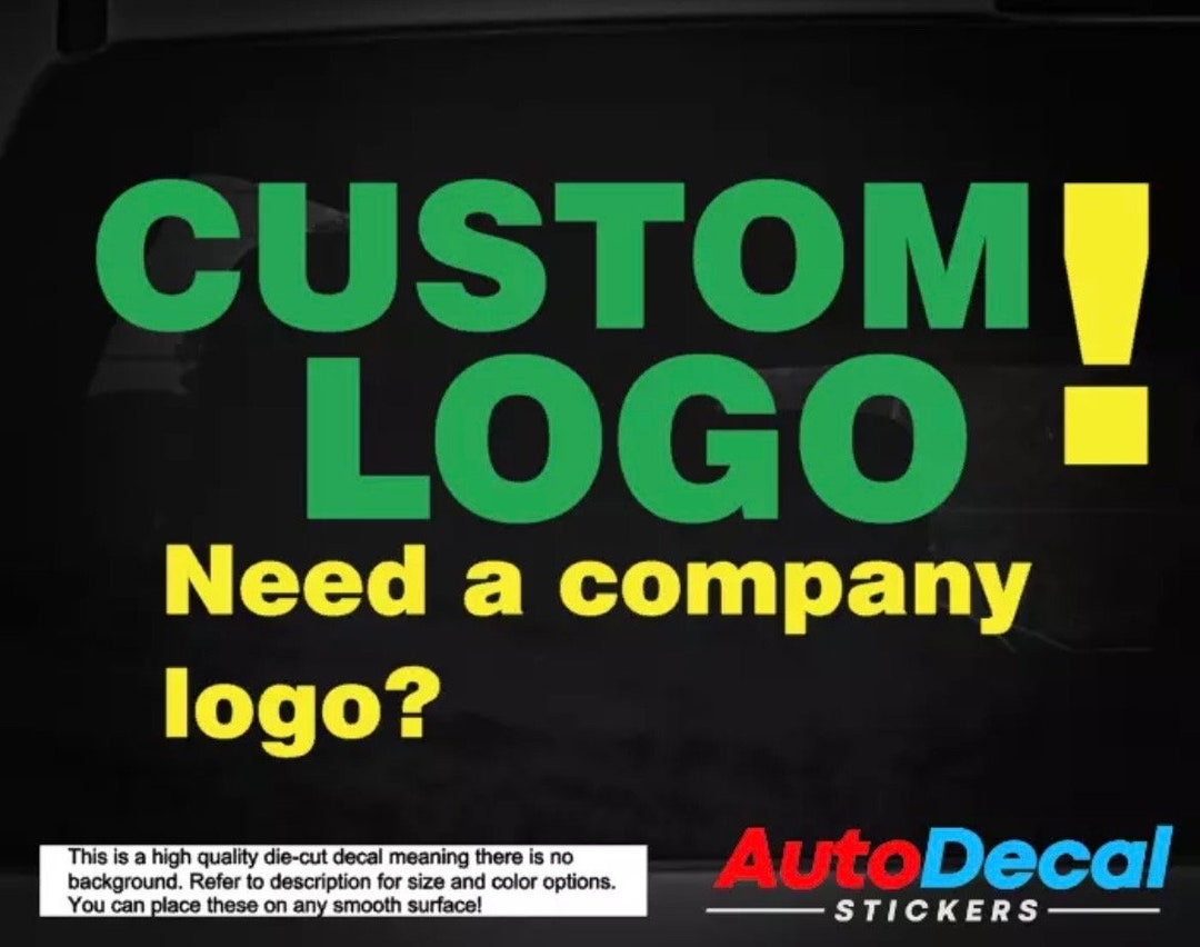 Custom Logo Decal Vinyl Die-cut Sticker Company Business Fundraiser ...