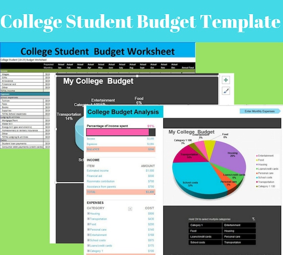 Student Budget Template Excel