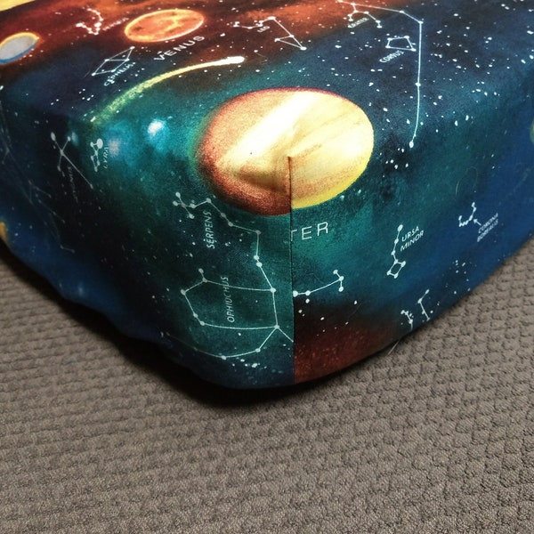Blue Galaxy Crib Sheet Cosmic Space Baby Bedding Celestial - Etsy Canada