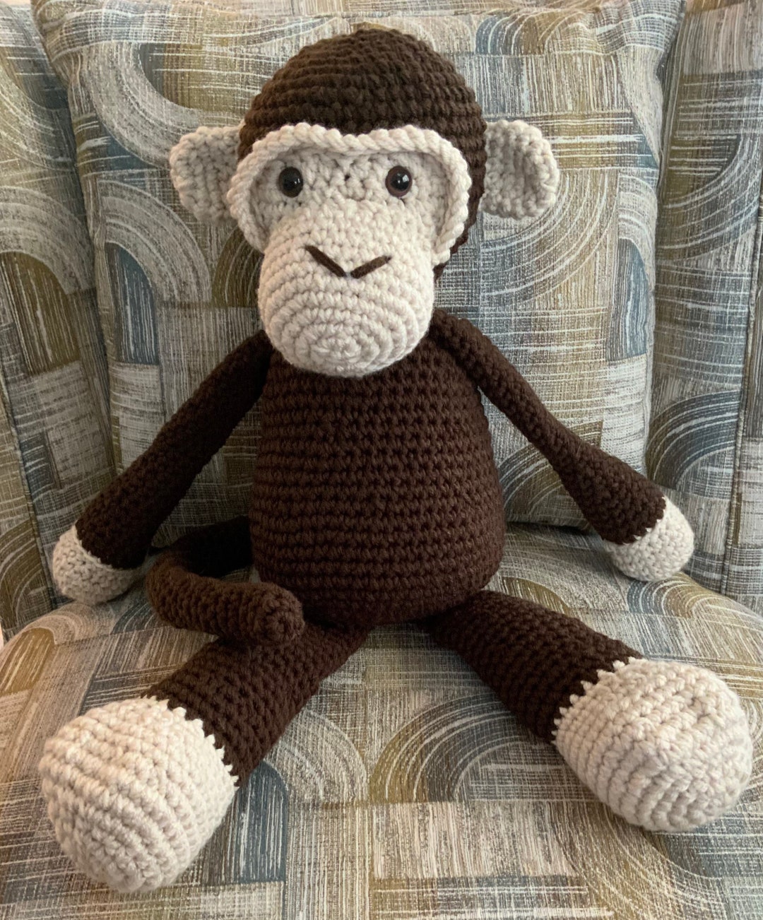 Giant Stuffed Monkey - Etsy