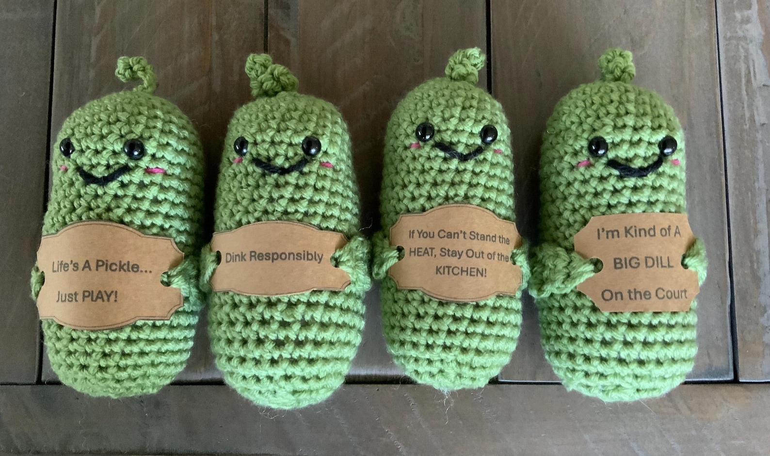Crochet Pickle Plush: Pickleball Gift - Etsy