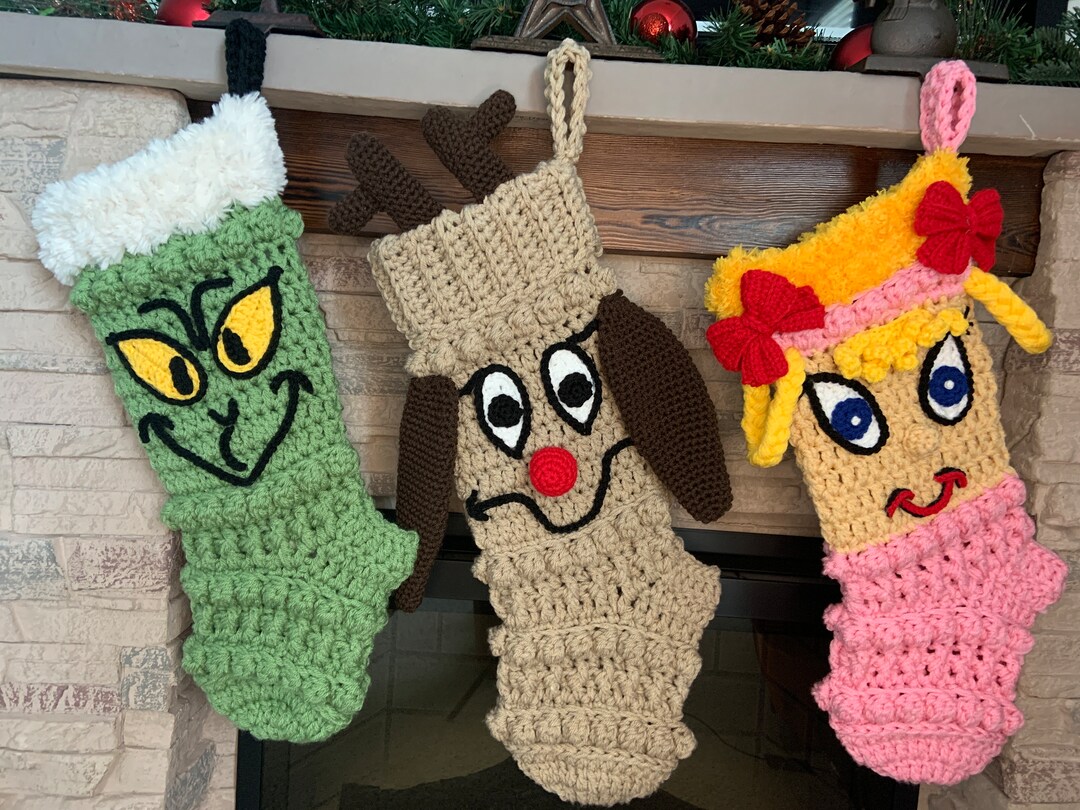 Grinch and Friends Christmas Stockings LINED - Etsy