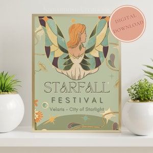 Starfall Festival Velaris City of Starlight Fae Print | ACOTAR ...