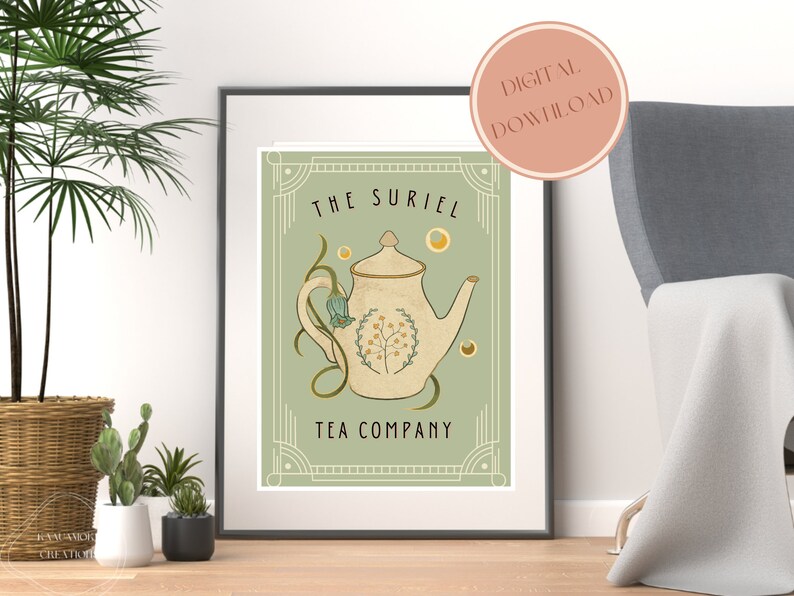 The Suriel Tea Company Print ACOTAR Bookish Tea Kettle - Etsy