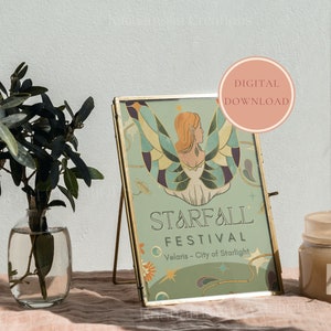 Starfall Festival Velaris City of Starlight Fae Print | ACOTAR ...