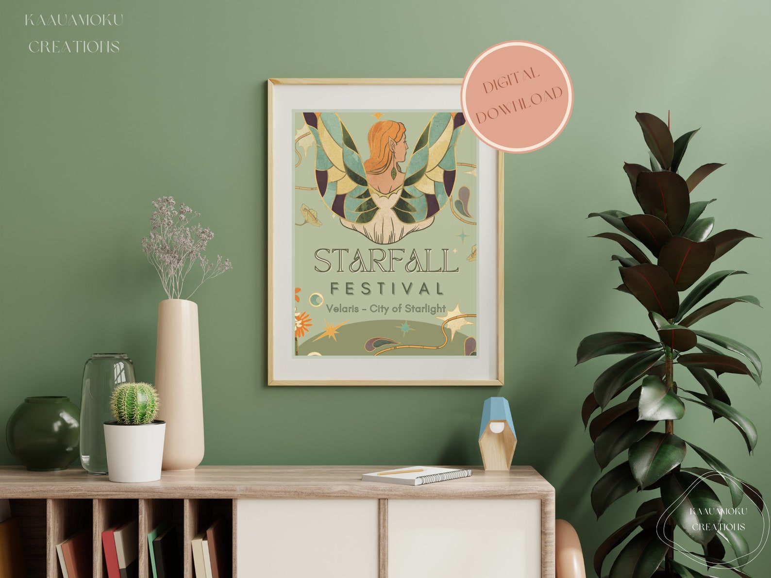 Starfall Festival Velaris City of Starlight Fae Print ACOTAR - Etsy