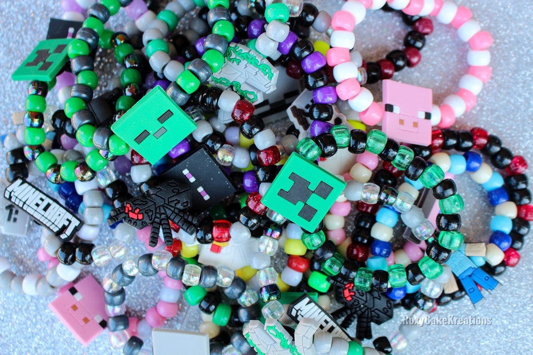 Minecraft Kandi Bracelets, Singles - Etsy