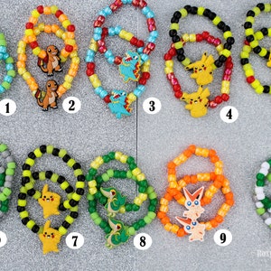 Detective Pikachu Pokemon Bracelets Singles, Kandi - Etsy
