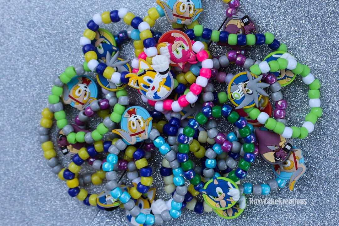 Sonic the Hedgehog Kandi Bracelets, Singles - Etsy