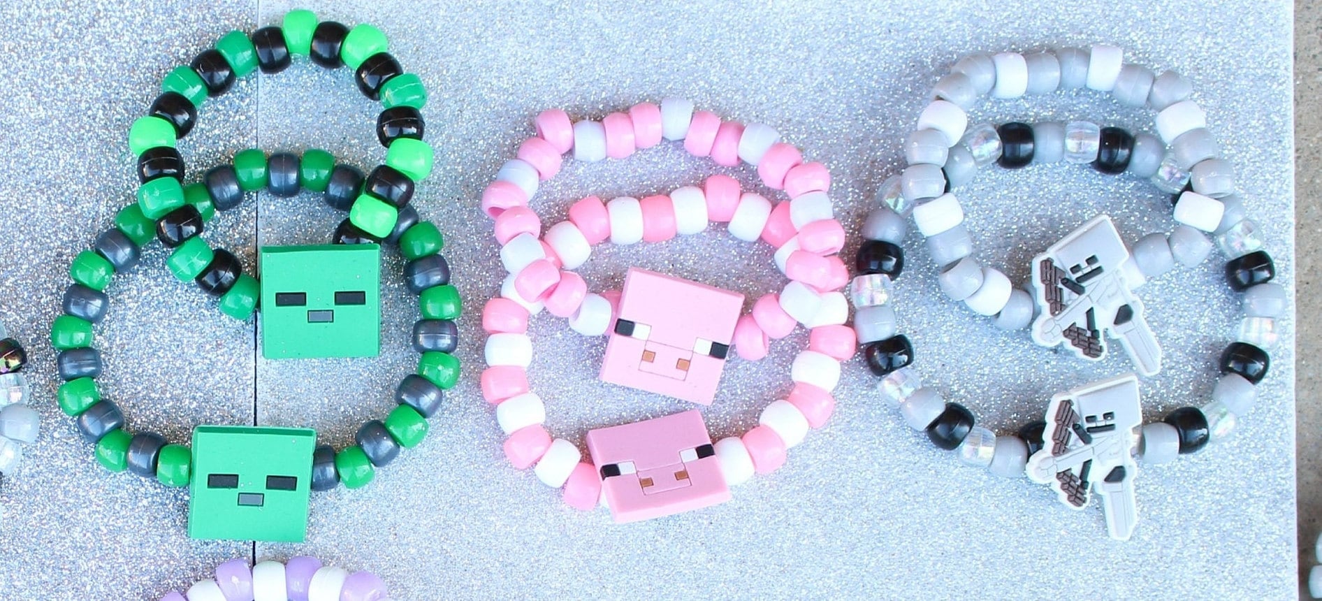 Minecraft Kandi Bracelets, Singles - Etsy