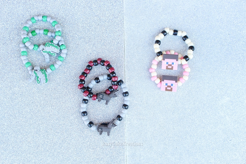 Minecraft Kandi Bracelets, Singles - Etsy