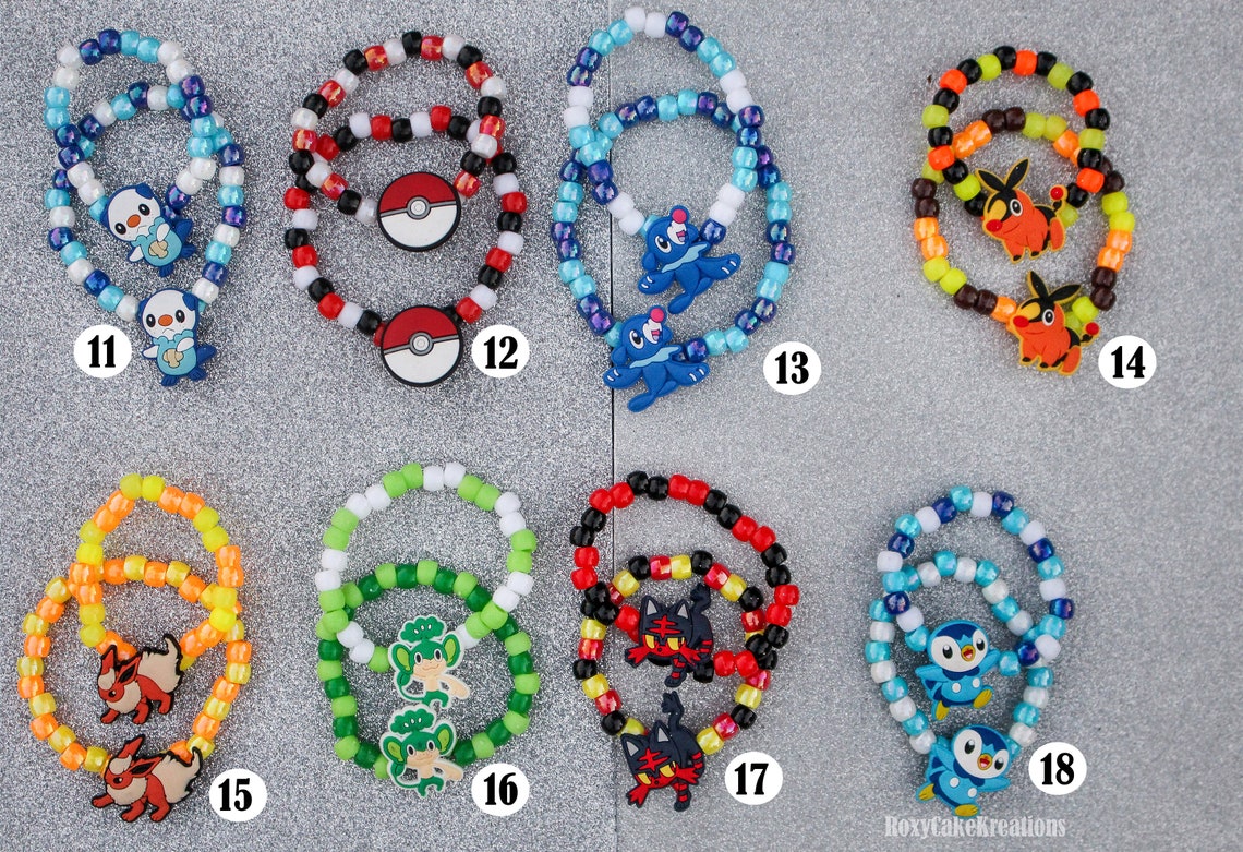Detective Pikachu Pokemon Bracelets Singles Kandi - Etsy