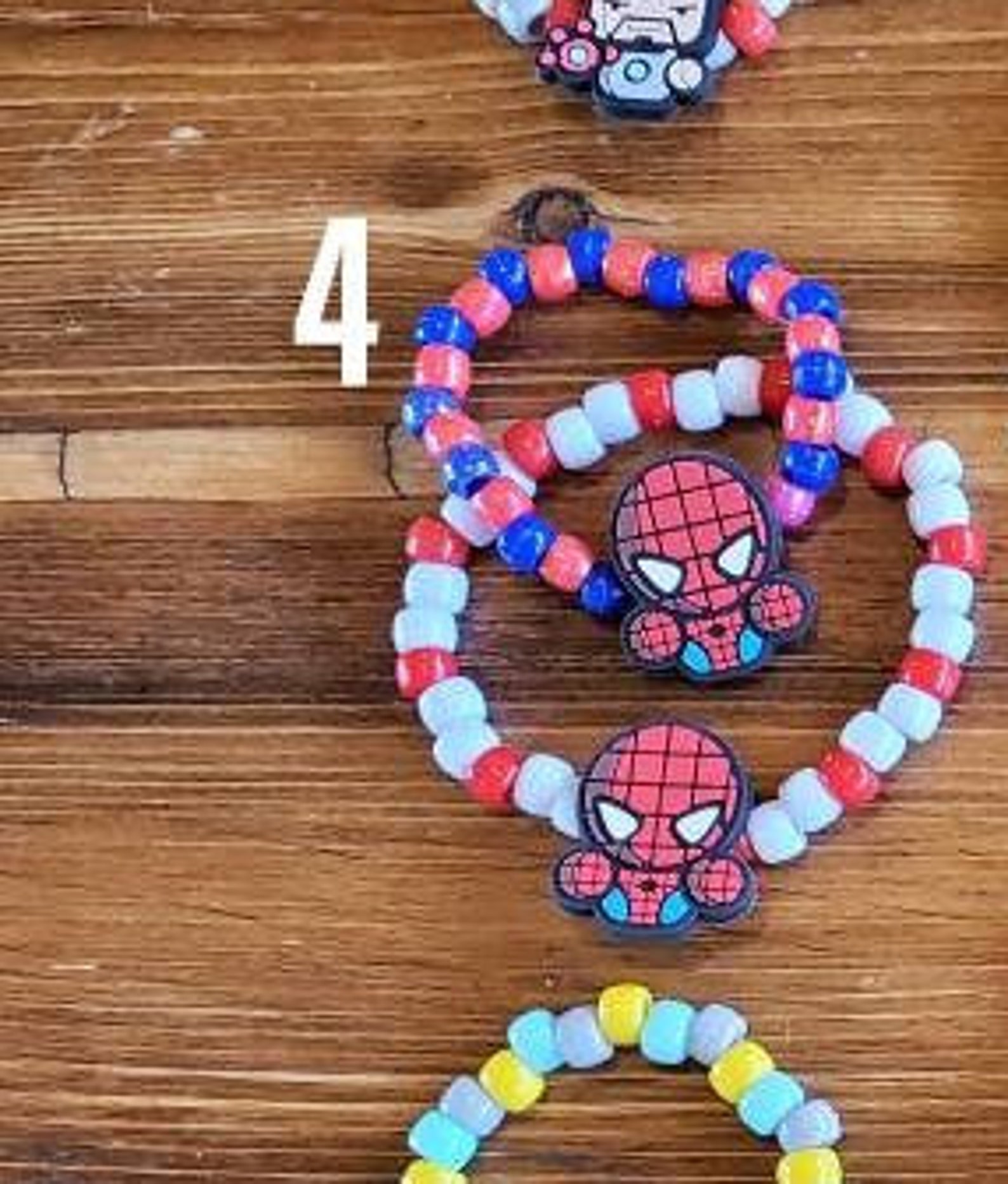 Super Hero Bracelets, Kandi, Birthday Favors - Etsy