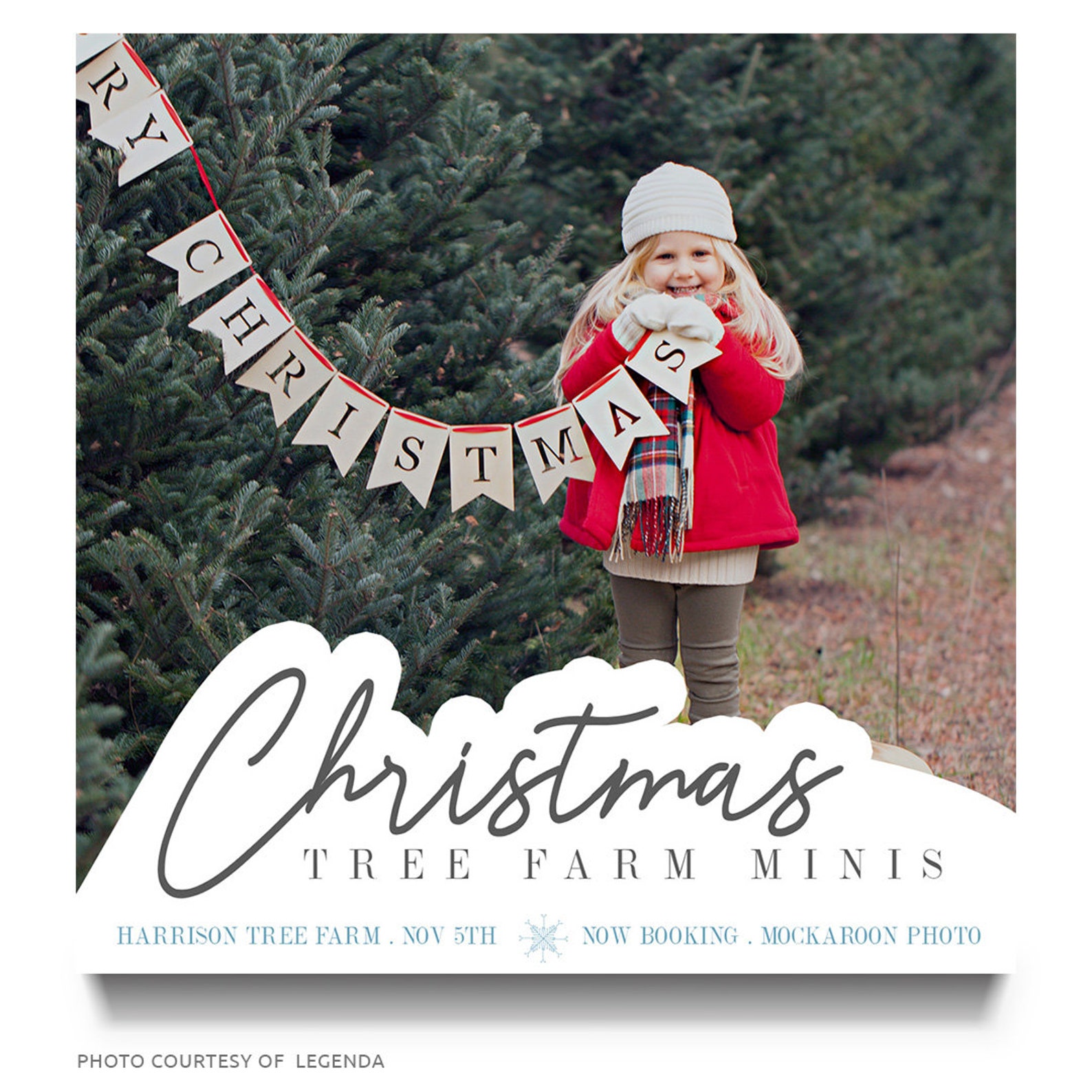 Christmas Mini Session Template Set, Winter Mini Session, Marketing ...