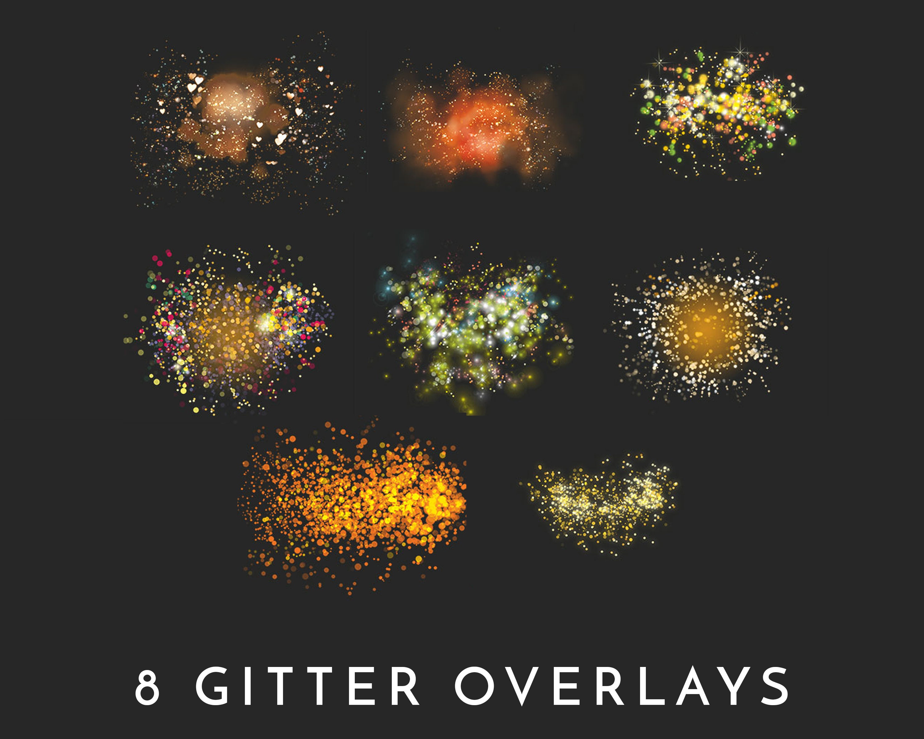 Glitter Overlays Overlays for Png Blowing Glitter Photo - Etsy
