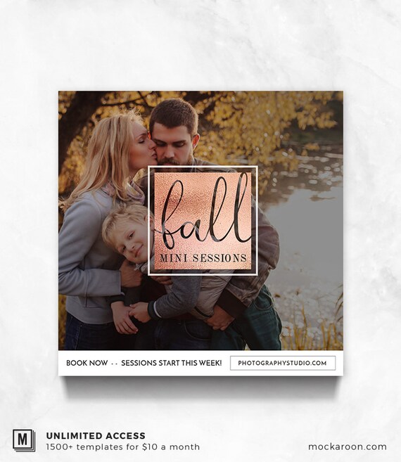 FALL MINI TEMPLATE Autumn Template Fall Mini Sessions | Etsy