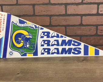 1950's Los Angeles Rams NFL Large Vintage Pennant - Etsy