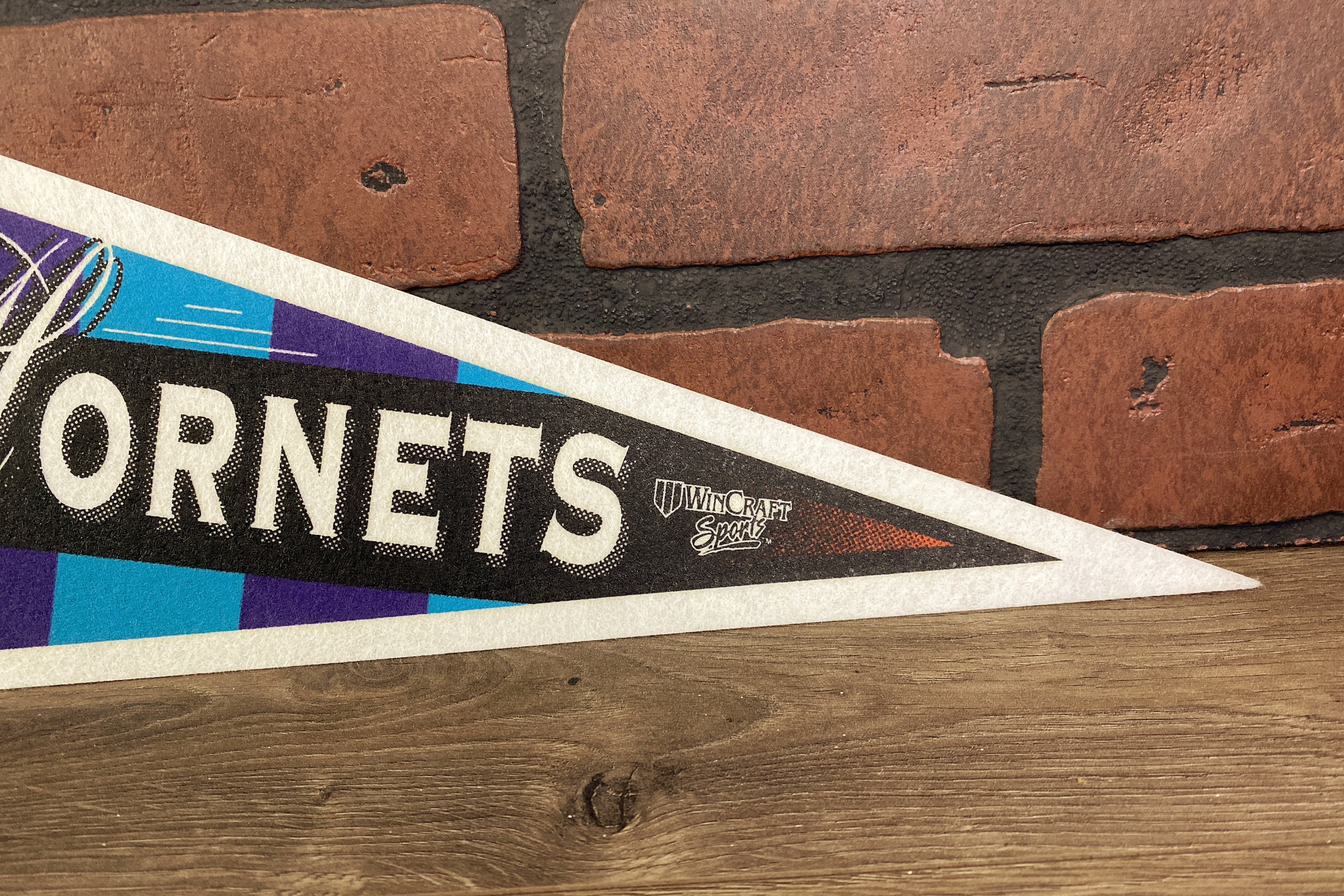 1990's Charlotte Hornets Large Vintage Pennant | Etsy