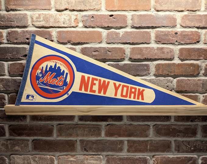 1980s New York Mets MLB Large Vintage Pennant - Authentic Sports ...
