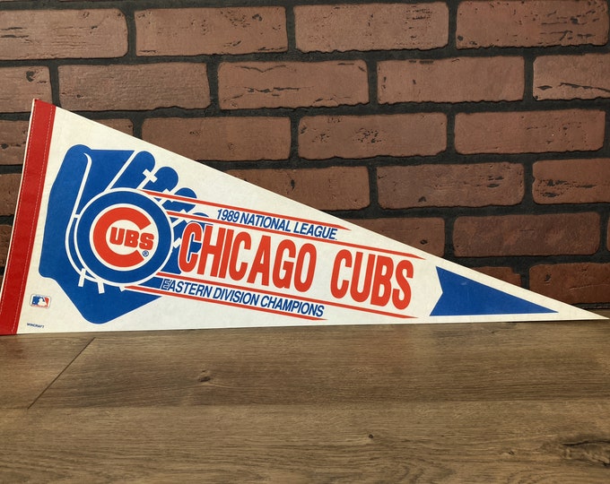 1989 Chicago Cubs Division Champions Large Vintage Pennant - Etsy