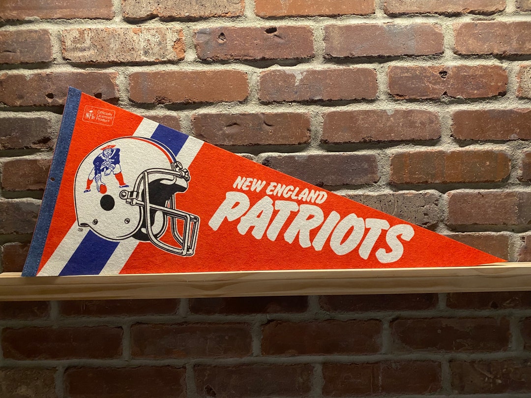 1980's New England Patriots NFL Large Vintage Pennant - Etsy