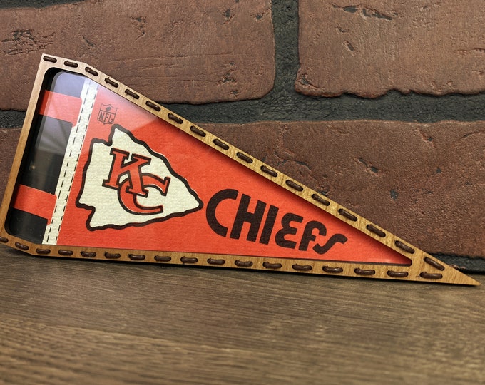 Framed 1970's Kansas City Chiefs NFL Mini Vintage Pennant - Etsy