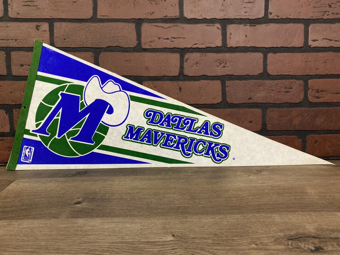 1990's Dallas Mavericks NBA Large Vintage Pennant - Etsy