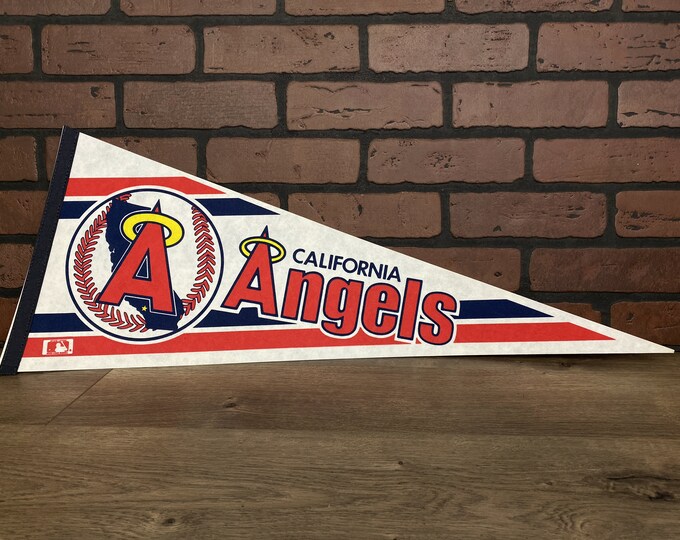 1980s Los Angeles Angels MLB Large Vintage Pennant – Authentic Sports ...