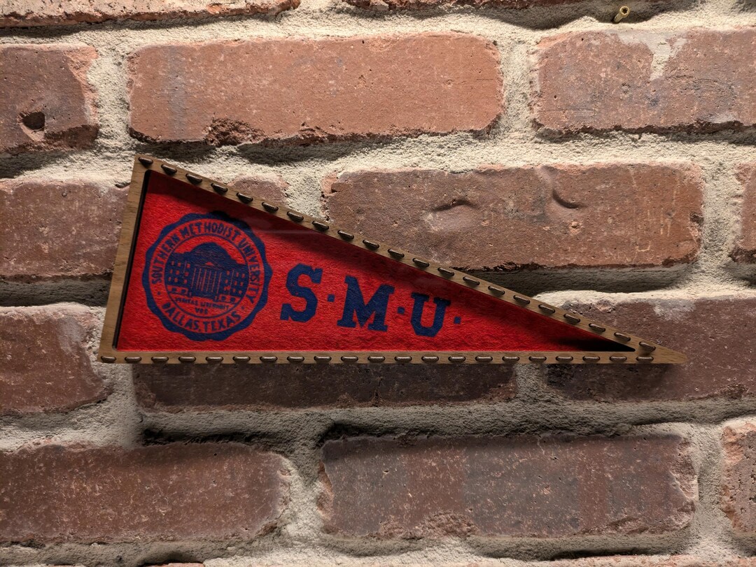Framed 1950s SMU Southern Methodist University Vintage NCAA Mini ...