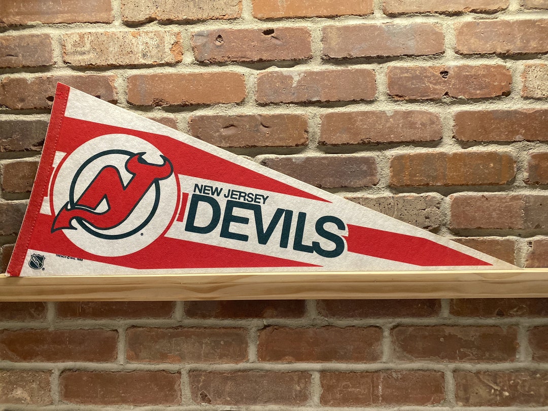 1980's New Jersey Devils NHL Large Vintage Pennant - Etsy