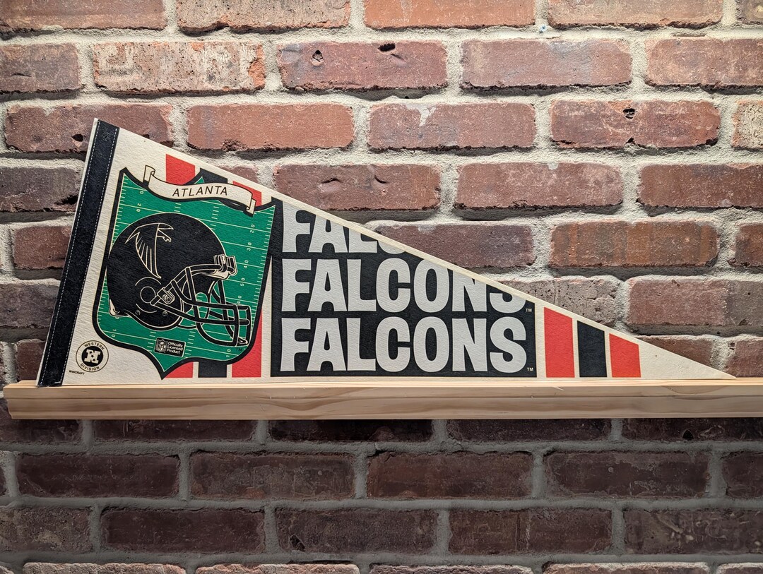 1990s Atlanta Falcons NFL Large Vintage Pennant – Authentic Sports ...