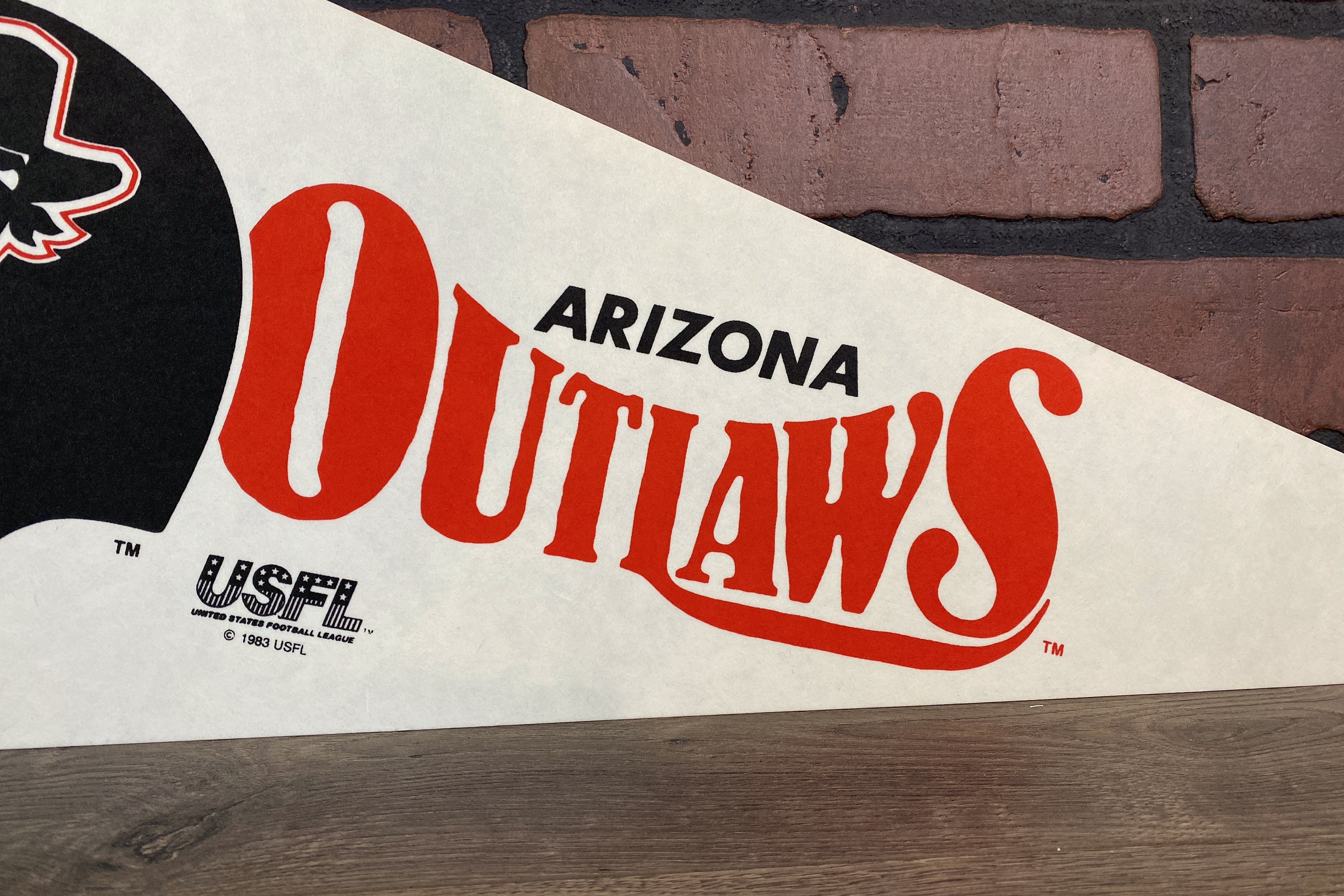 1980's Arizona Outlaws USFL Large Vintage Pennant - Etsy