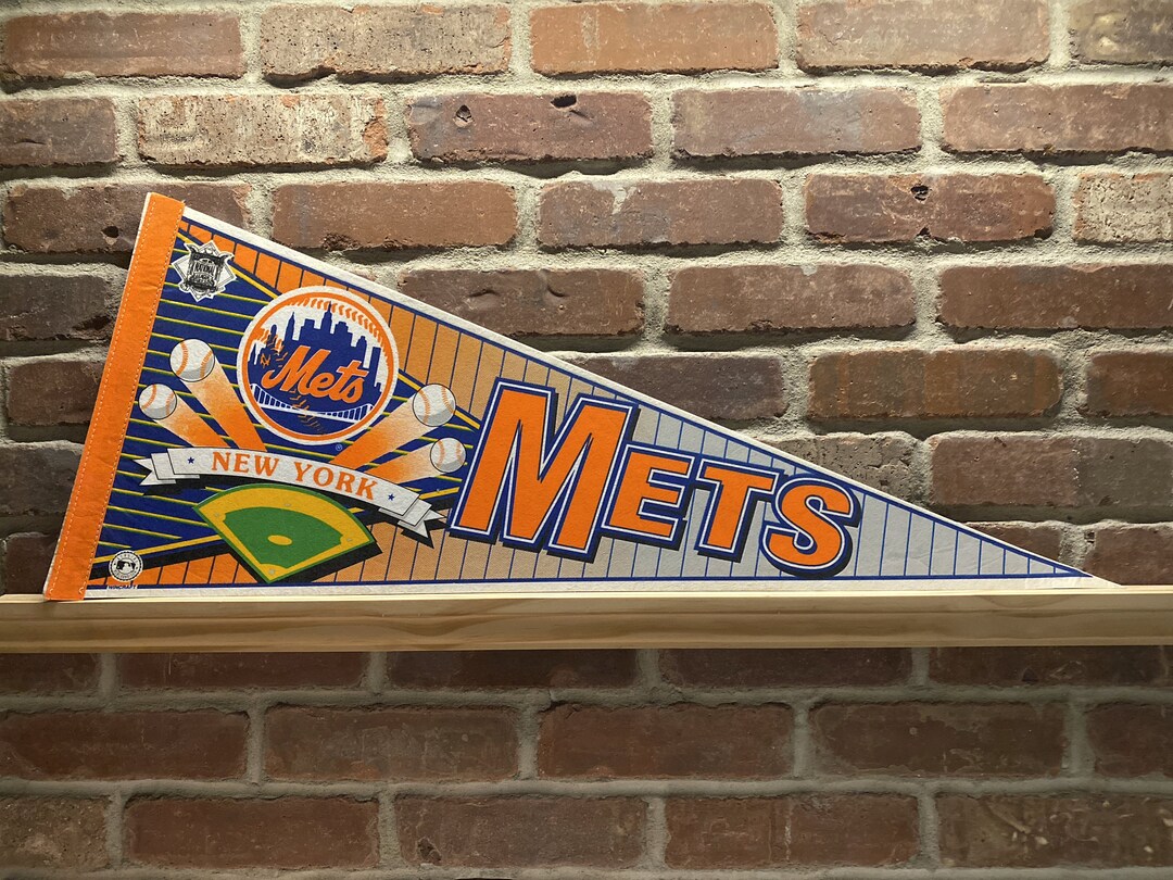 1990s New York Mets MLB Large Vintage Pennant – Authentic Sports ...
