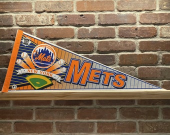 1980's New York Mets MLB Large Vintage Pennant - Etsy