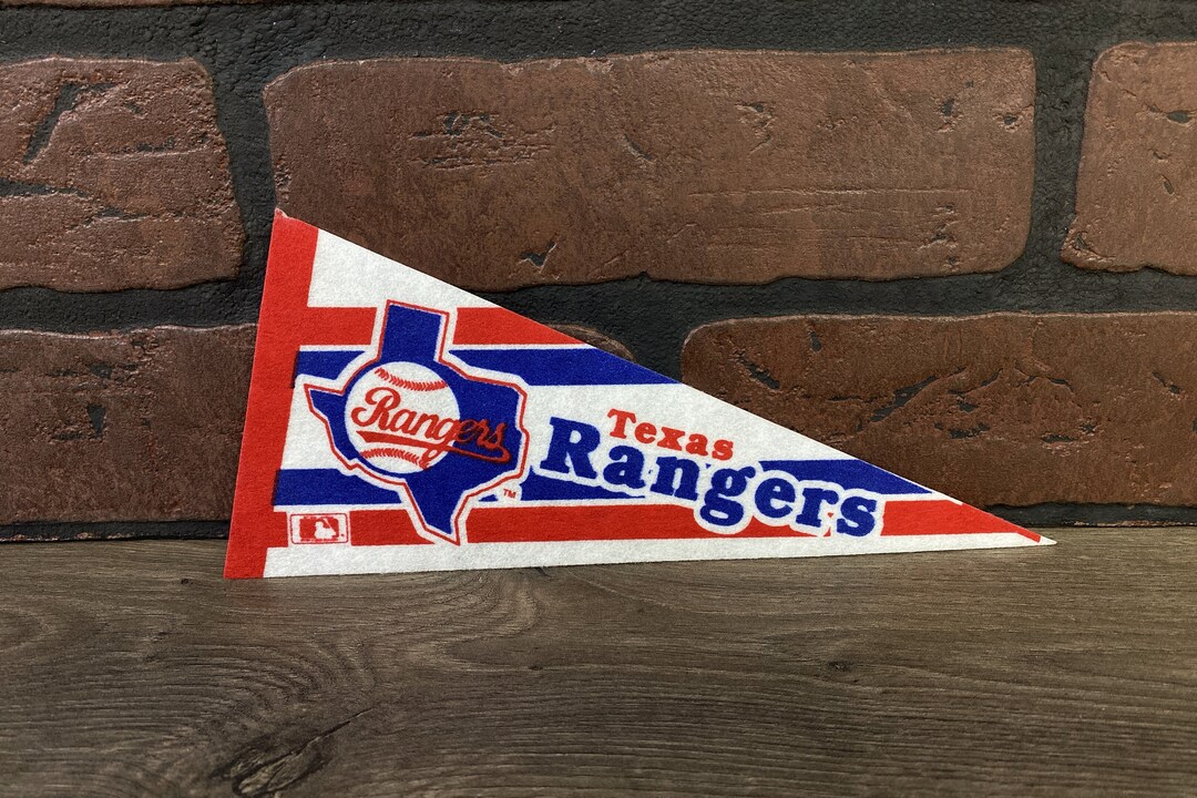 Mini 1990s Texas Rangers Vintage Pennant - Etsy