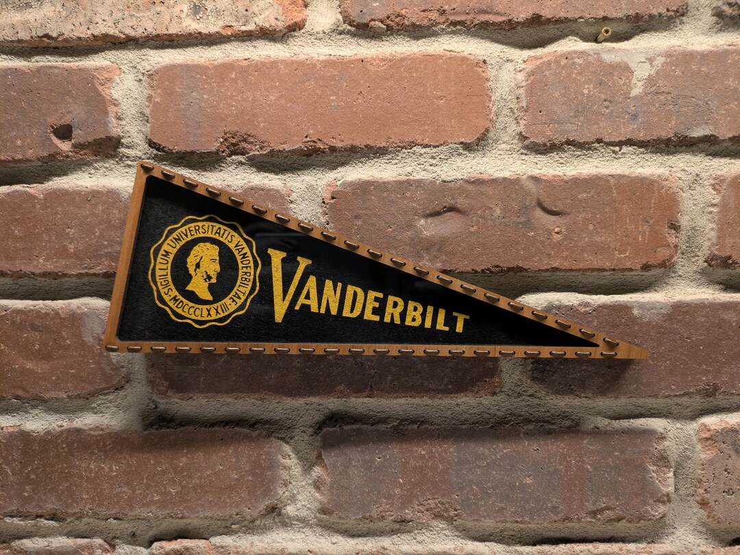 Framed 1950s Vanderbilt University Commodores Vintage Mini Pennant - Etsy
