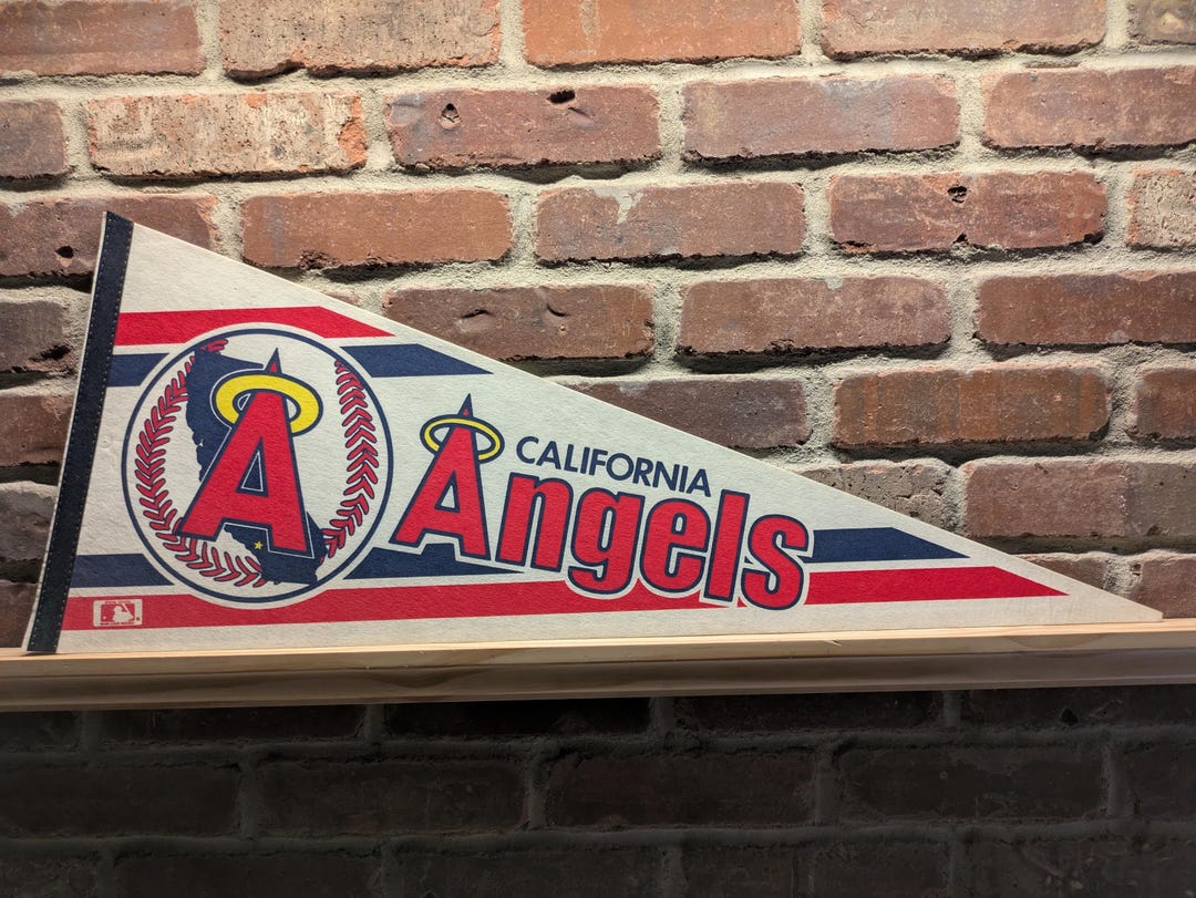1980s Los Angeles Angels MLB Large Vintage Pennant – Authentic Sports ...