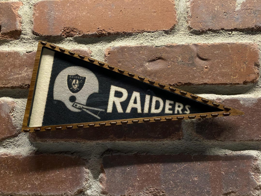 Framed 1980s Raiders NFL Vintage Mini Pennant – Authentic Sports ...