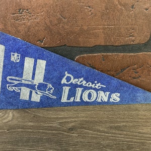 Mini 1970s Detroit Lions Vintage Pennant - Etsy