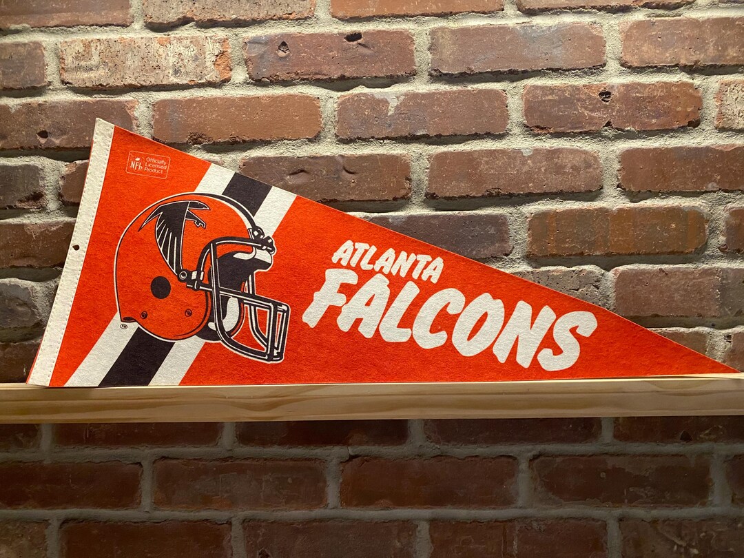 1980's Atlanta Falcons NFL Large Vintage Pennant - Etsy