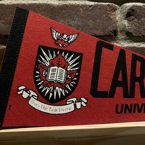 1980s Carleton University 18 Vintage Pennant - Etsy