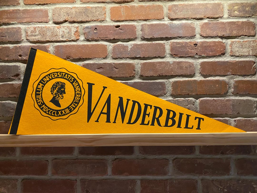 1970's Vanderbilt Commodores NCAA Large Vintage Pennant - Etsy
