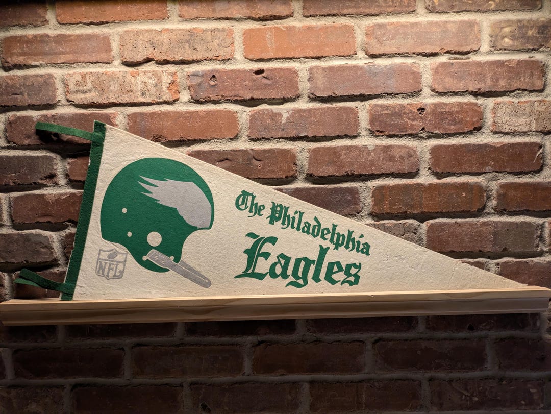 1960s Philadelphia Eagles NFL Large Vintage Pennant – Authentic Sports ...