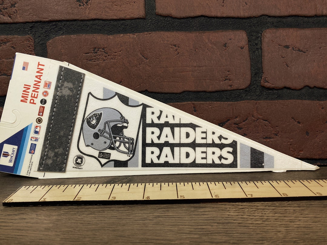 1990s Raiders 10" NFL Mini Vintage Pennant – Authentic Sports ...