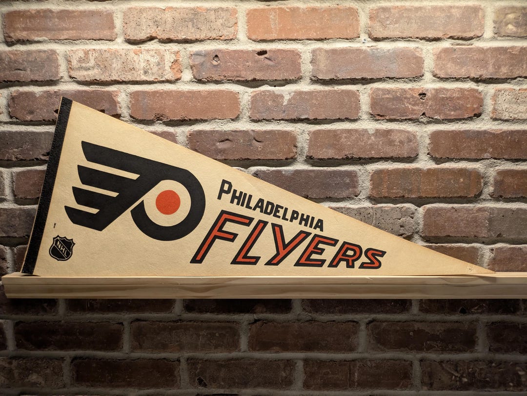 1970s Philadelphia Flyers NHL Large Vintage Pennant – Authentic Sports ...